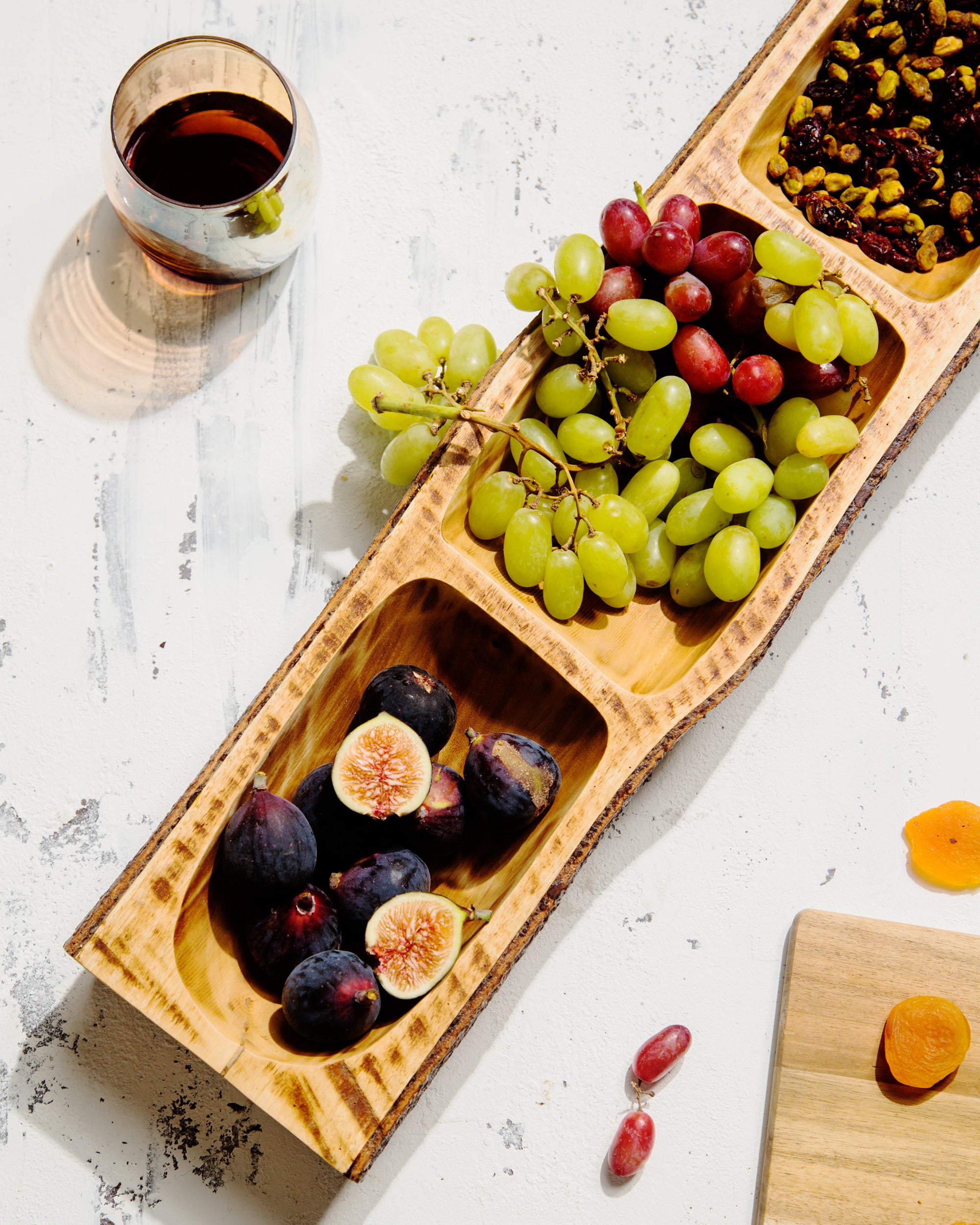 Acadian Bark 3-Section Serving Tray - Carved Reclaimed Wood – Indochine ...